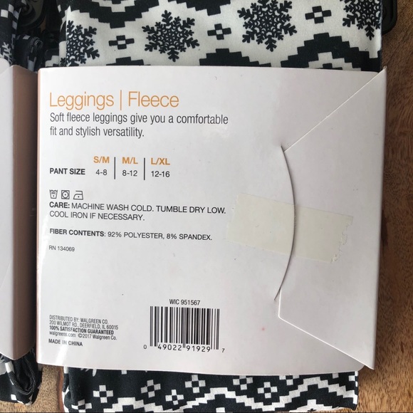 west loop | Pants & Jumpsuits | Navy Blue White Holiday Print Fleece ...